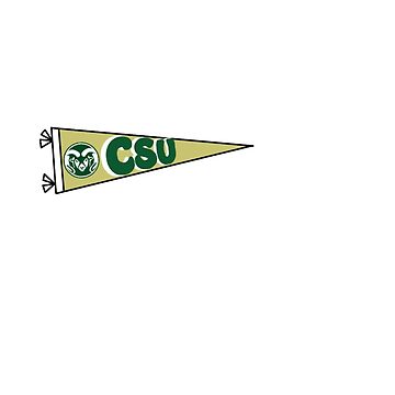 "Csu rams spirit flag" Sticker for Sale by kyliegonzales13 | Redbubble