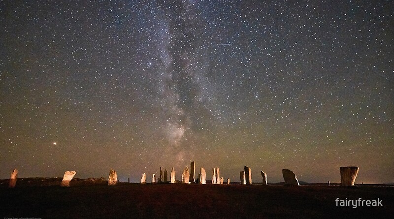 "Callanish and Milky way" by Emma Rennie | Redbubble