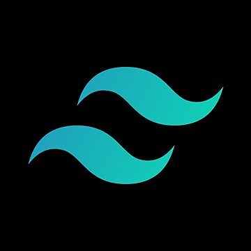 "Tailwind CSS Mark - CSS Framework Programmer Coder" Poster for Sale by farhanhafeez | Redbubble