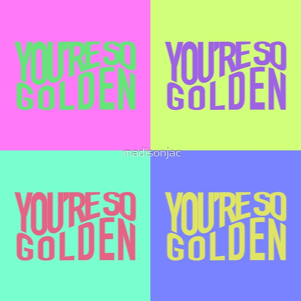 "Harry Styles You're So Golden Print" by madisonjac | Redbubble