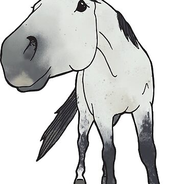 "Artex - Grey Quarter Horse" Sticker for Sale by HorseFly Ranch | Redbubble