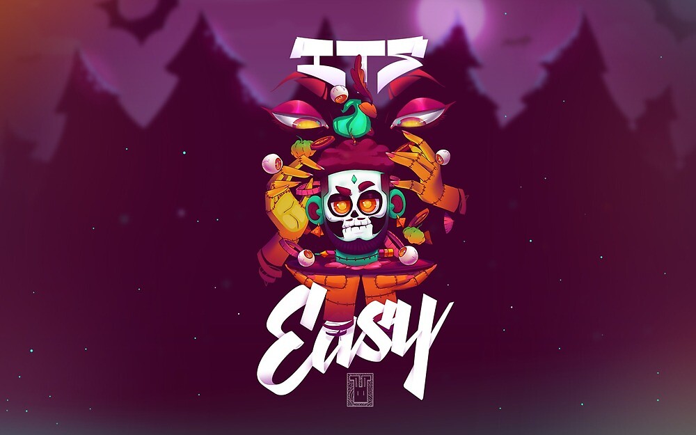 "itsEASY HALLOWEEN "WHITE"" by itsEasy- | Redbubble
