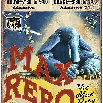 "Vintage Style Fan Art Max Rebo Concert Poster" Poster for Sale by ...