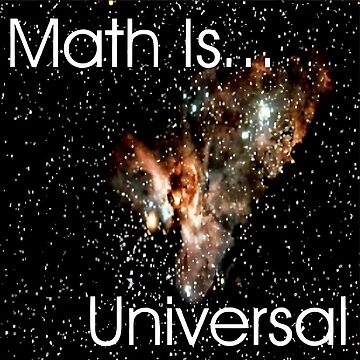 "Math Is Universal" Sticker for Sale by DeltaAI | Redbubble