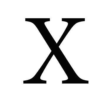 "Chi Greek Letter" Sticker for Sale by AdventureFinder | Redbubble