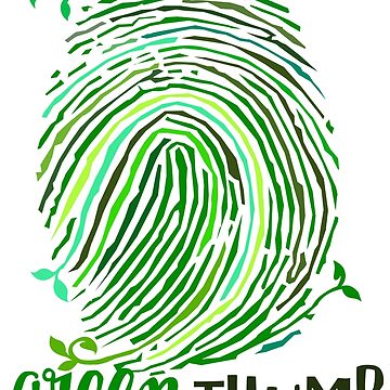"green thumb" Sticker for Sale by gtee | Redbubble