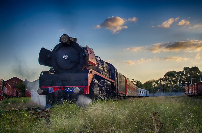 "R707 Steam train" by jharrisphoto | Redbubble