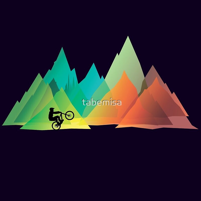"MTB Mountains COlors" by tabemisa | Redbubble