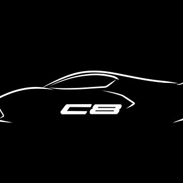 "C8 Outline" Art Print for Sale by pocketlint | Redbubble