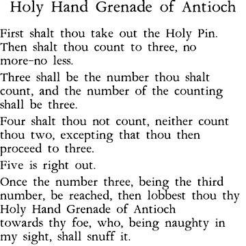 "Monty Python - Holy Hand Grenade of Antioch" Sticker by Footon | Redbubble