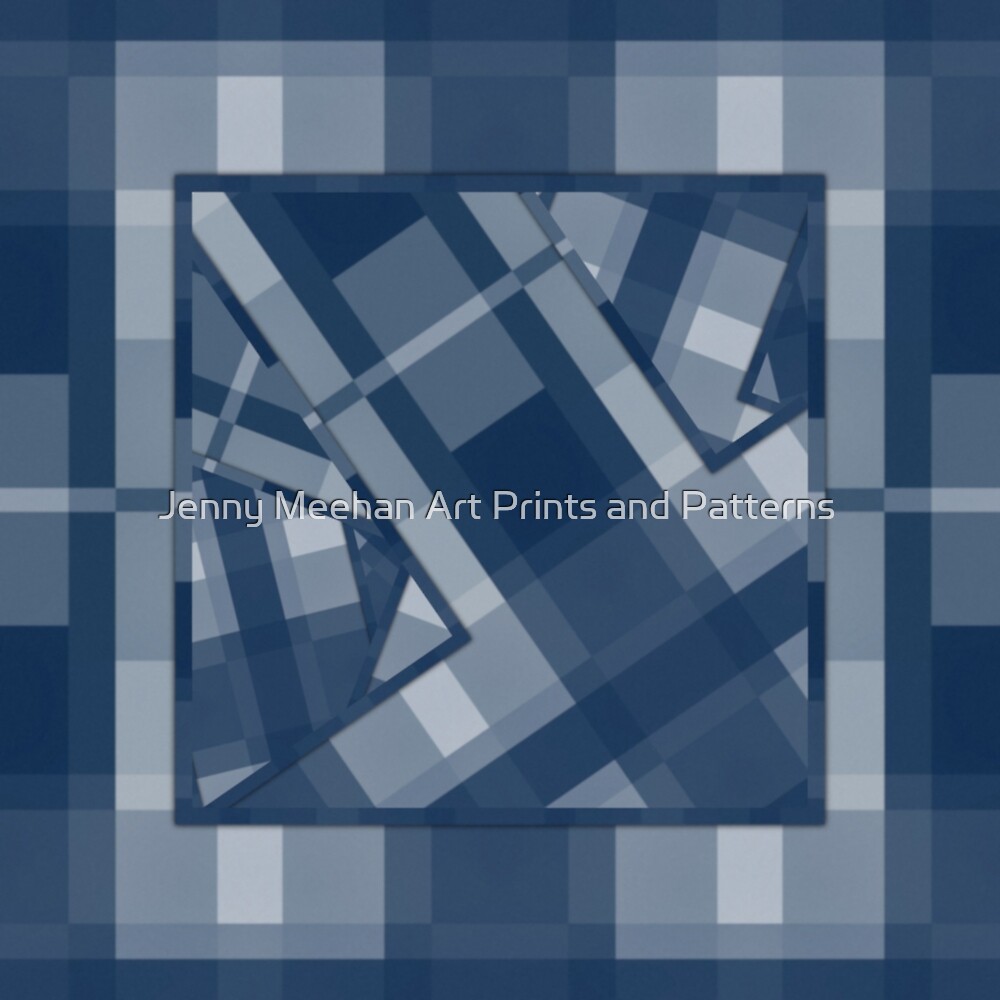 "Blue Pandora's Pixel Art Box Abstract Artist Jenny Meehan " by Jenny ...