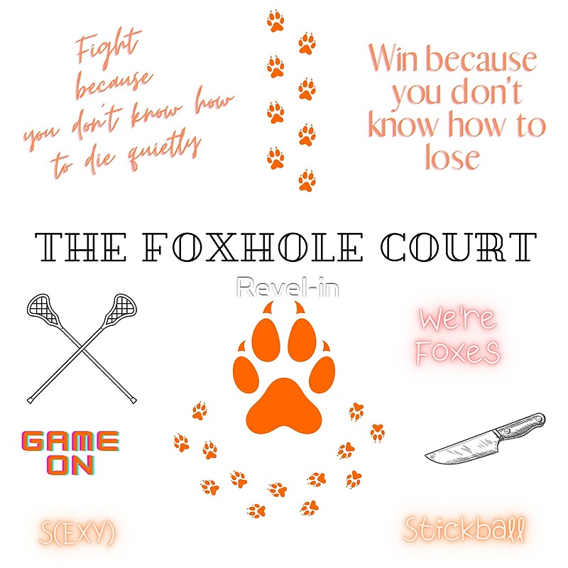 "The Foxhole Court Sticker Pack / Shirt, Notebook, Cushion" by Revel-in ...