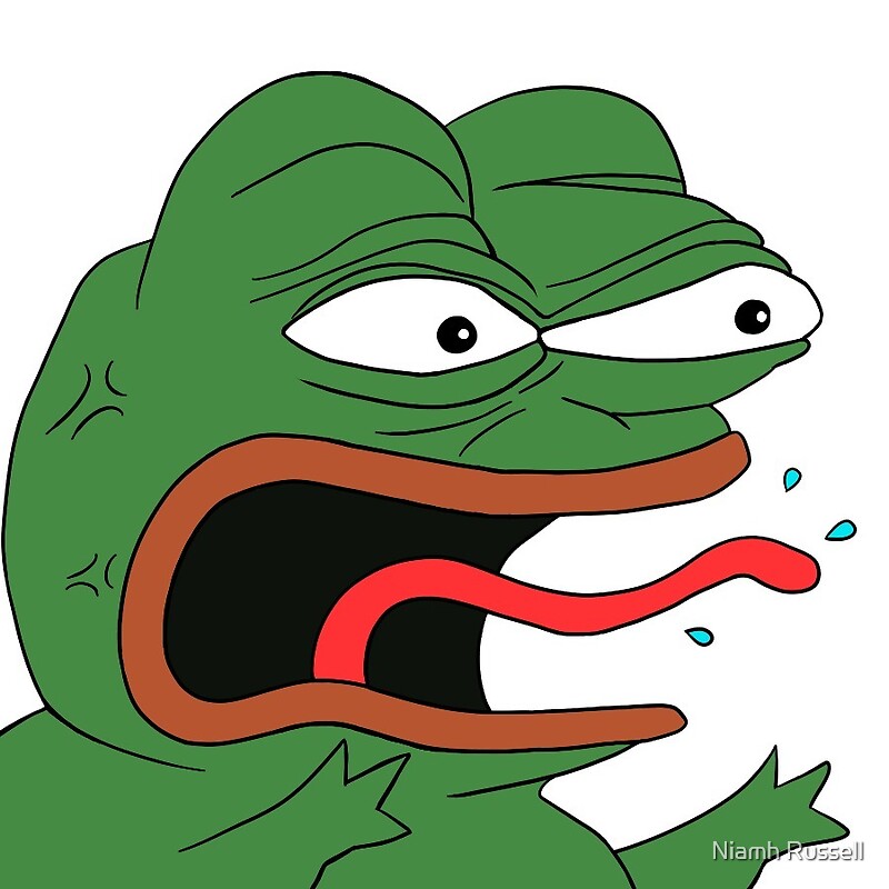 "Angry pepe" by Niamh Russell | Redbubble