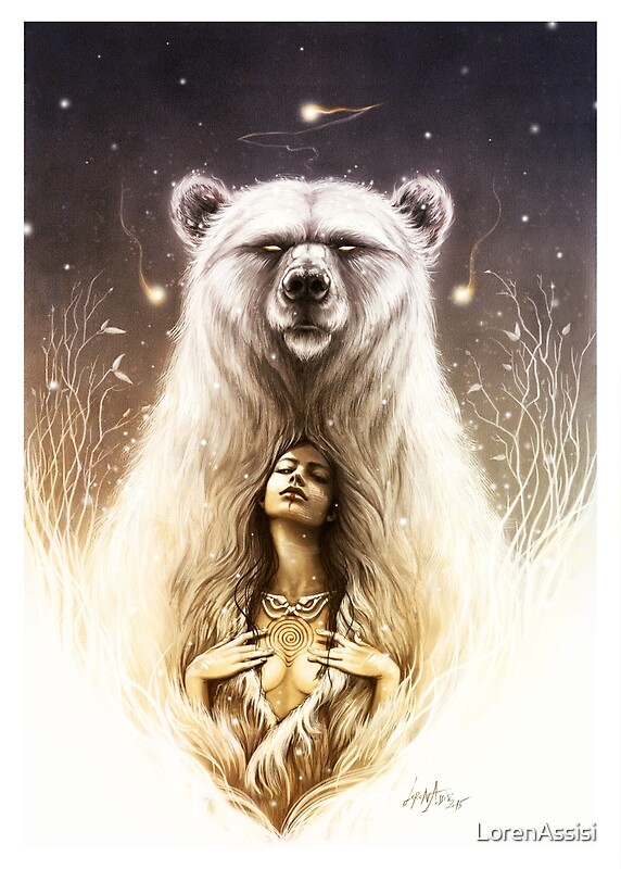 "Bear Spirit" by LorenAssisi | Redbubble