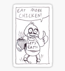 Eat More Chicken Stickers | Redbubble