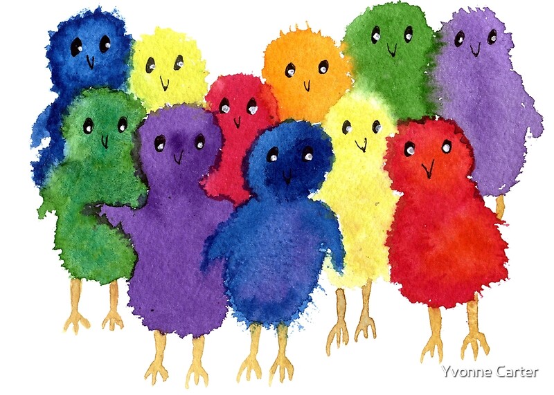 "Easter Chicks" by Yvonne Carter | Redbubble