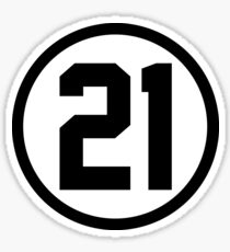 Number 21 Stickers | Redbubble