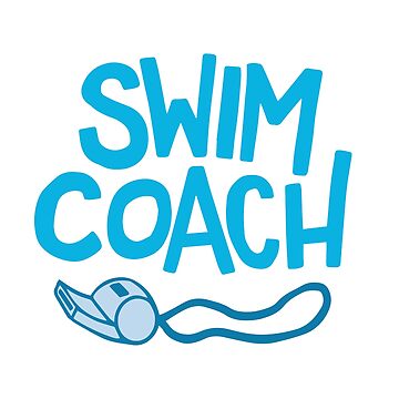 "Swim Coach Swimming Graphic" Sticker for Sale by DavidAlan | Redbubble