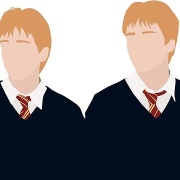 "The Weasley twins" Sticker for Sale by honeydesigns | Redbubble