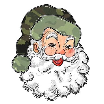 "Santa Camo" Sticker for Sale by TinaSalazar | Redbubble