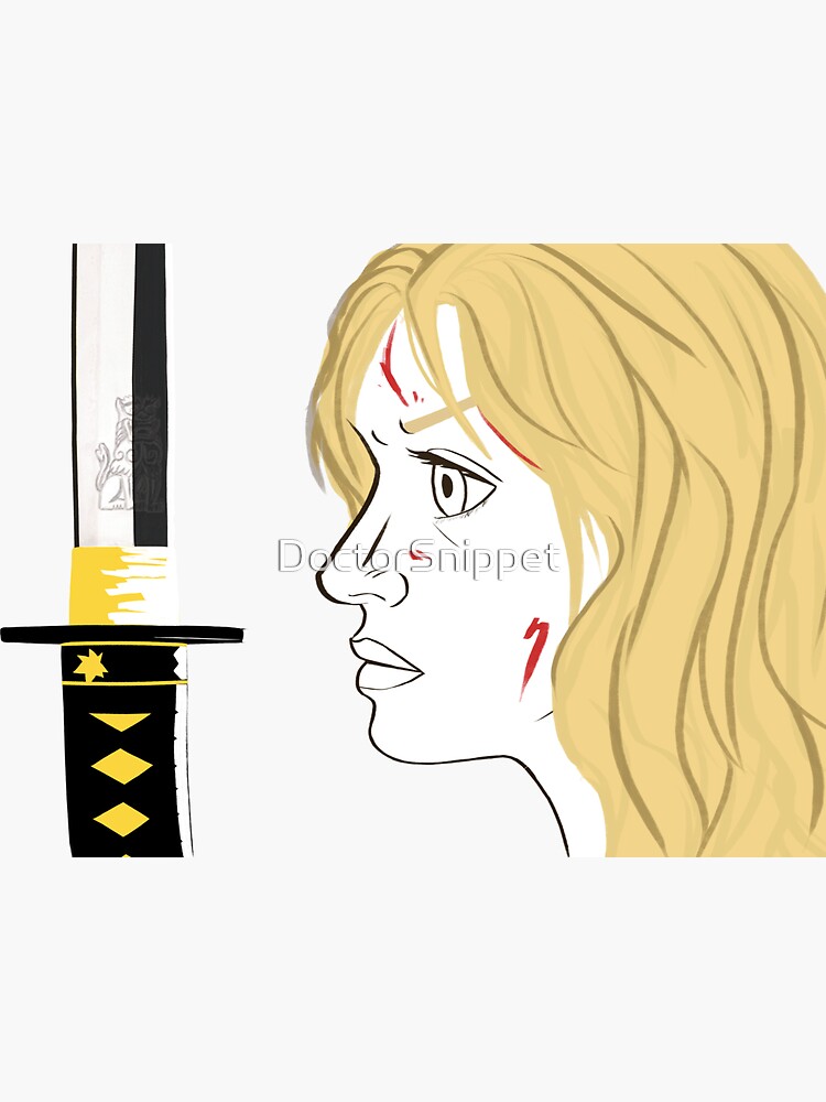 "Kill Bill Sword (Transparent)" Sticker by DoctorSnippet | Redbubble