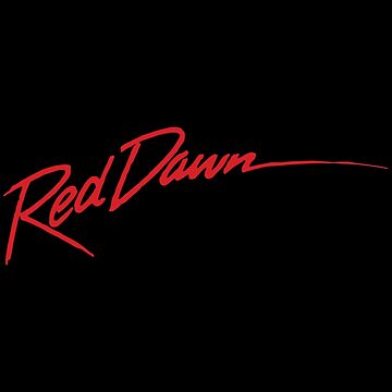 "Red Dawn Sticker (Red)" Sticker for Sale by Mercatus | Redbubble