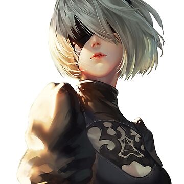"YoRHa No.2 Type B (2B) " Sticker for Sale by SquigglyCoconut | Redbubble