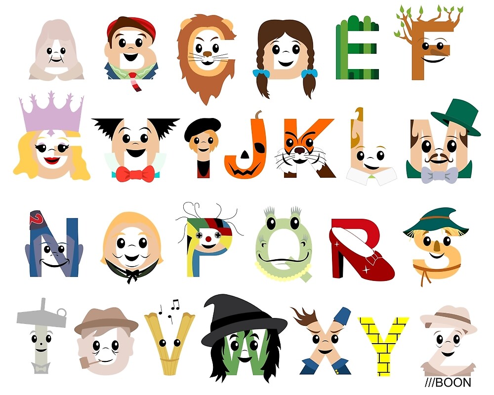 "Oz-abet (an Oz Alphabet) - Landscape" by Mike Boon | Redbubble