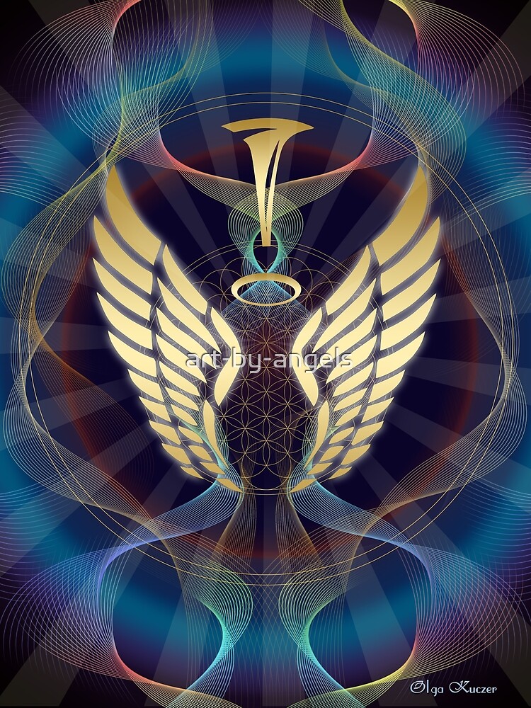 ""Angelic Flower of Life" - Sacred Geometry" by art-by-angels | Redbubble