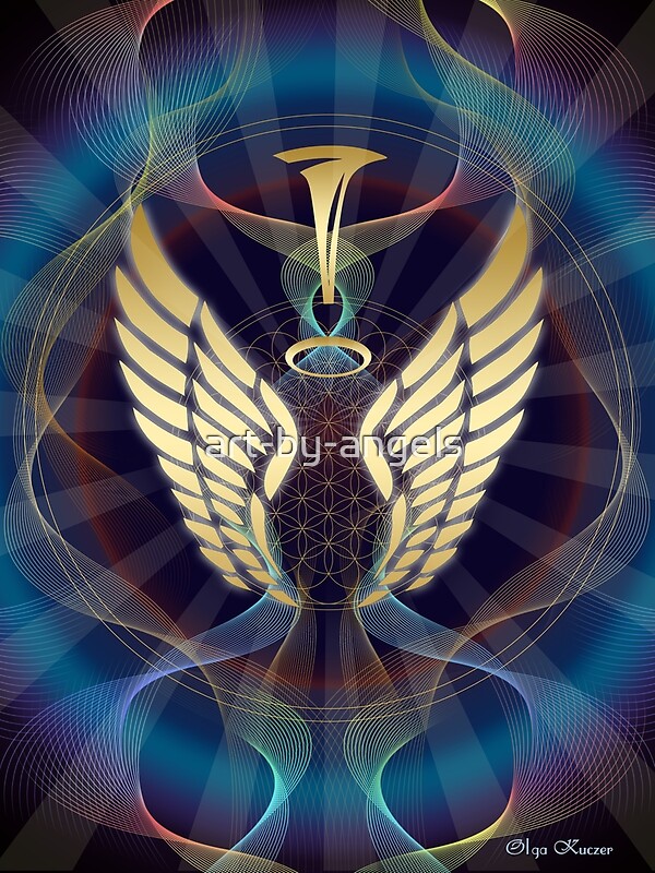 ""Angelic Flower of Life" - Sacred Geometry" by art-by-angels | Redbubble