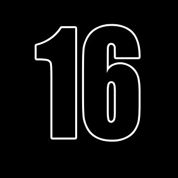"Number 16 number seventeen shirt number soccer sport" Sticker by ...