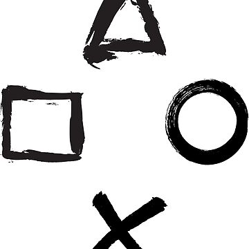 "Playstation X Square Circle Triangle gamers PS4 PS5" Art Board Print ...