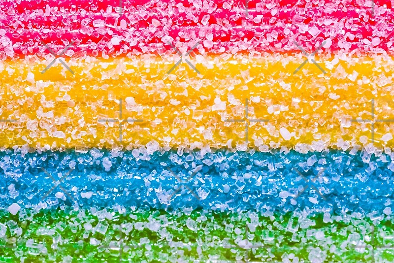 "Neon Rainbow Sour Gummy Stripes Candy Pattern" by patternsoup | Redbubble
