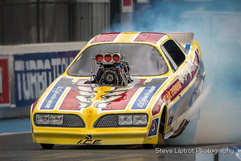 "Funny Car Burnout" by Steve Liptrot Photography | Redbubble