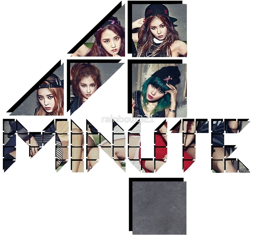"4 minute group logo" by rainbow321 | Redbubble