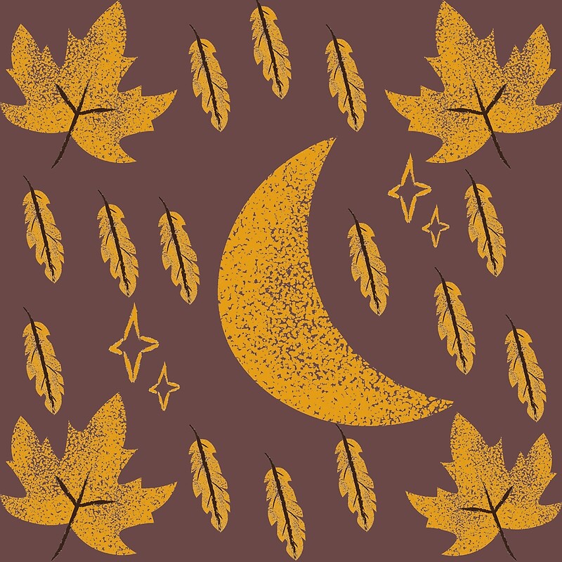 "Golden Aesthetic Fall Pattern" by Reshmaxcx | Redbubble