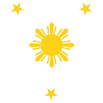 "Filipino Sun and Stars" Canvas Print for Sale by IsdaMan | Redbubble