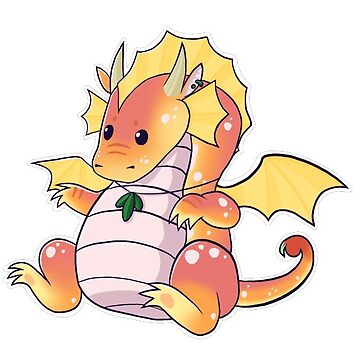 "Chibi Sunset Dragon" Sticker for Sale by CiderAmese | Redbubble