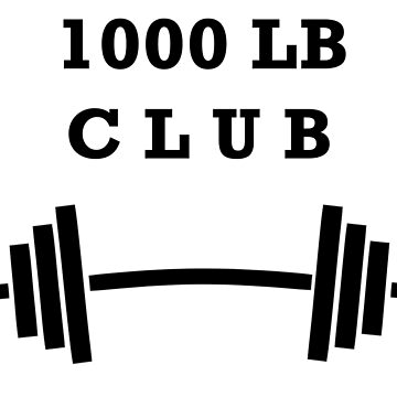 "1000 lb Club" Essential T-Shirt for Sale by jhguitars | Redbubble