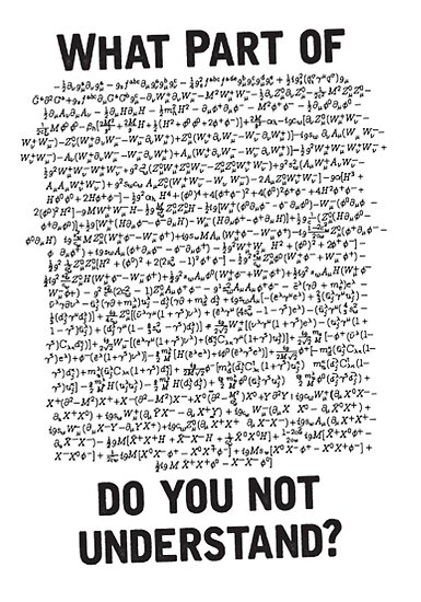 "Standard Model Lagrangian" Poster by HereticWear | Redbubble