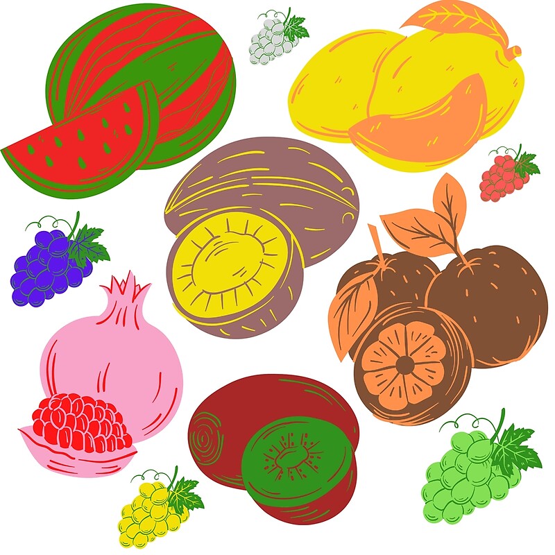 "Pretty Fruit Pattern " by Reshmaxcx | Redbubble