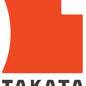 "Takata logo" Sticker for Sale by UnitShifter | Redbubble