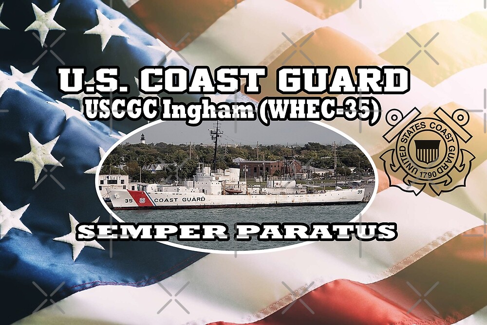 "U.S. Coast Guard USCGC Ingham (WHEC-35)" by Michael Branco | Redbubble