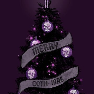 "Merry gothic Christmas tree" Poster for Sale by Sarah-Wilde | Redbubble