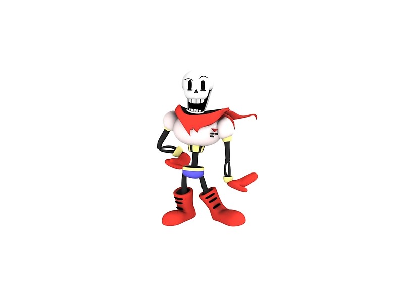 "Undertale: 3D Papyrus" by Spoons McGee | Redbubble