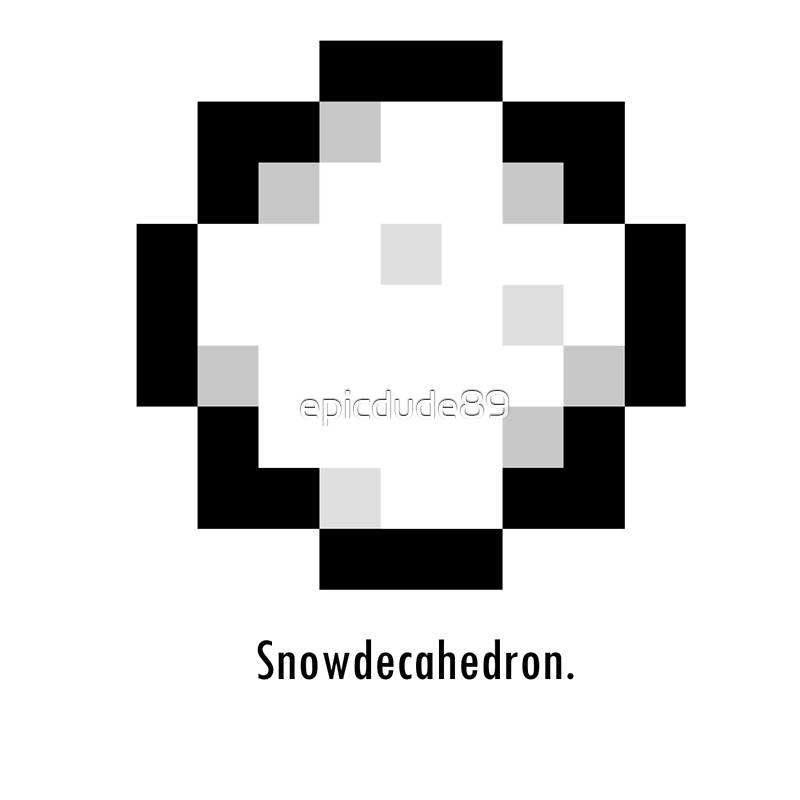 "Undertale - Snowdecahedron" by epicdude89 | Redbubble