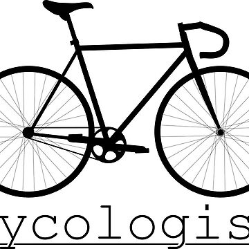 "Cycologist" Sticker for Sale by Bojkiw | Redbubble
