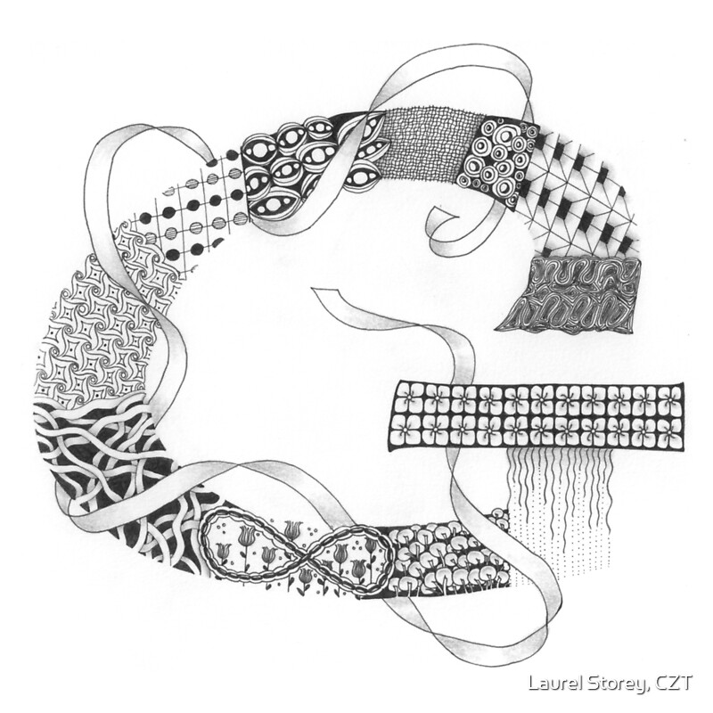"Zentangle®-Inspired Art - Tangled Alphabet - G" by Laurel Storey, CZT ...