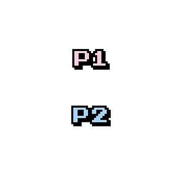 "Player 1 Player 2 pastel pack" Sticker for Sale by JustFunsies | Redbubble