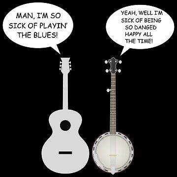 "Banjo Guitar Bluegrass Music Traditional Musician Funny Saying Gift ...